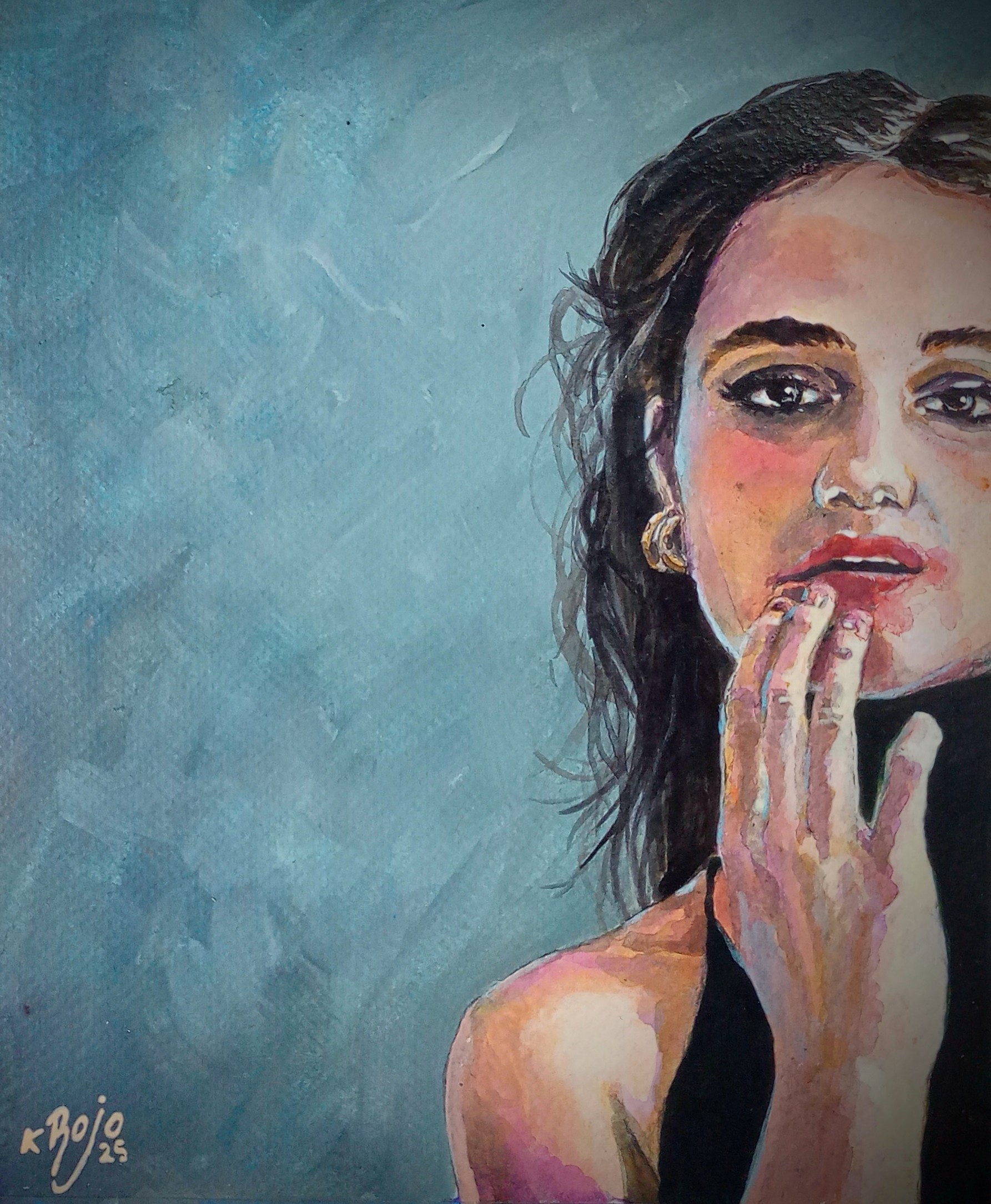 Estudio de personaje en negro. / Character study in black. | Karla Rojo